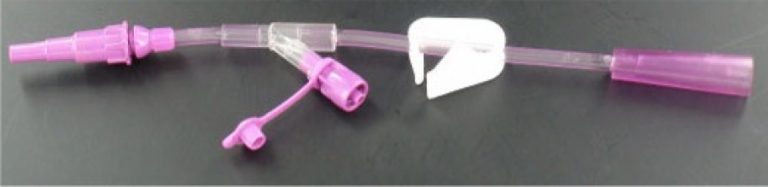 Prolunga con via laterale e connettore Nutrisafe 2 - Vygon Italia